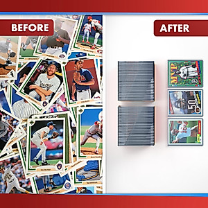 Cardboard Gold - 100pt Top Loaders for Cards - 25 Count - Premium 3x4 Inch Trading Card Toploaders - Protect Your Baseball and Sports Cards with These Crystal Clear Hard Plastic Sleeves Protectors