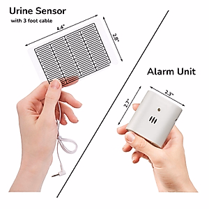 SPRAYALERT Pet Urine & Moisture Alarm for Dogs and Cats - Detect Pet Peeing Realtime - Training Tool for Dogs - Protect Furniture - with Standard Sensor (4.4 in x 2.8 in)