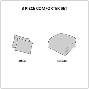 Madison Park Laetitia Comforter Bohemian Tufted Cotton Chenille, Medallion Shabby Chic All Season Down Alternative Bed Set with Matching Shams, Floral Taupe King/Cal King(104"x92") 3 Piece