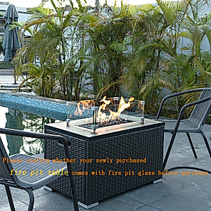 GASPRO 20 lbs Black Fire Glass for Fire Pit, 1/2-Inch Reflective Glass Rocks for Propane or Gas Fireplace, Add Ambience to Gatherings and Parties for Outdoors and Indoors