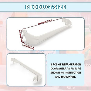 Kojem Refrigerator Door Shelf Compatible with Frigidaire Kenmore Refrigerator Rack Bar Replace for 240534701