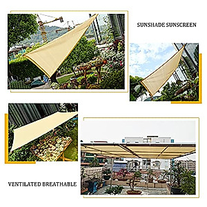 CHHD Outdoor Shade Cloth HDPE Mesh Shade Tarp Summer Shade Netting Ventilated Breathable Sunshade Sunscreen for Patio Balcony Carport Greenhouse Garden Cover, Customizable