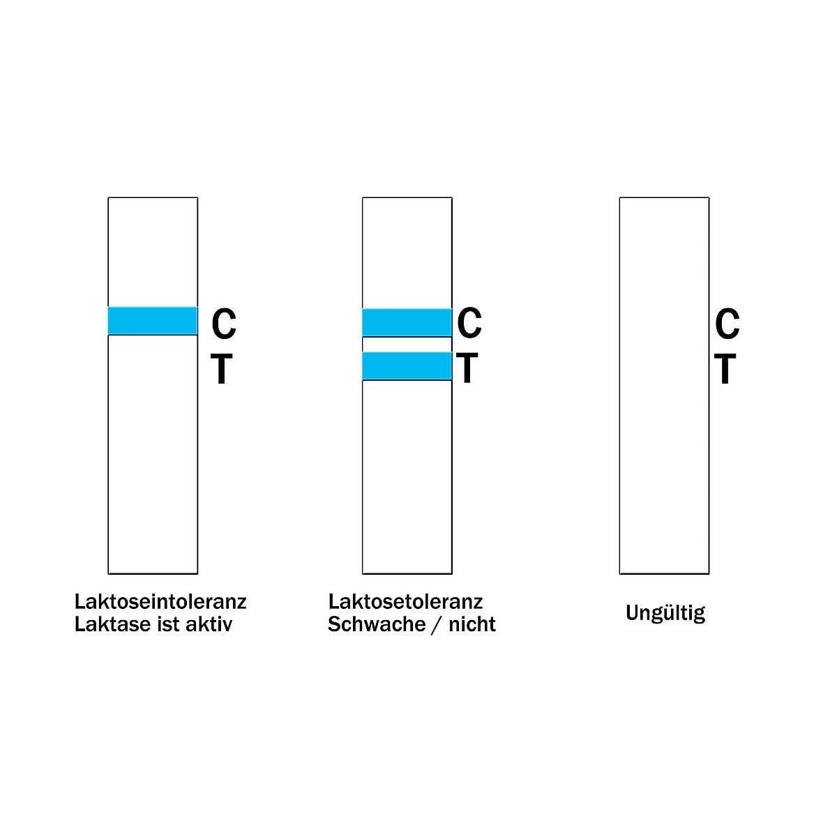2Pcs Lactose Intolerance Test Strips at Home for Adult and Kid Lactase Activity Test Food Sensitivity Test