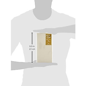 Traveler's Company Traveler's Notebook Refill 013, Lightweight Blank Paper, 128 Pages