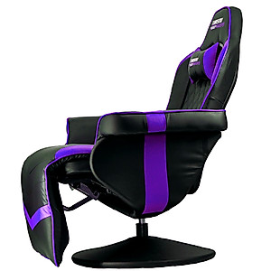 Turismo Racing Stanza Gaming Recliner - Ultimate Reclining Chair for PlayStation 5 and Xbox Gaming - Purple