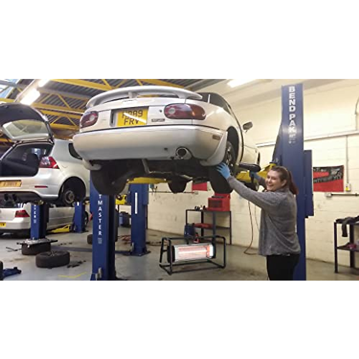 EnerG+ Infrared Electric Outdoor Heater - Portable, Black (HEA-21548-BB)