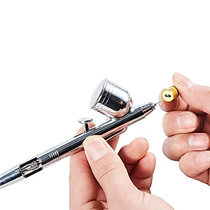 HUBEST 9pcs Airbrush Nozzles with Cleaning Tool Replacement for Airbrush Spray Gun