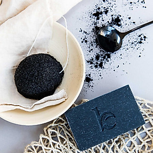 Peppermint Tea Tree Charcoal Facial Bar Soap - USA Made with Natural & Organic Ingredients, Face Wash Black Soap Bar for Acne, Eczema & Psoriasis, Detoxifying Charcoal for Oily & Sensitive Skin