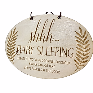 Baby Is Sleeping | Do Not Disturb | Working From Home | Door Hanger