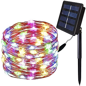 ZBM--ZBM Solar Lights Outdoor, Fairy Lights (20 Lights-200 Lights 8 Modes) Solar Garden Lights, 2m-20m Copper Wire Solar String Lights, Waterproof For Halloween, Christmas, Tree, Garden, Home, Wedding