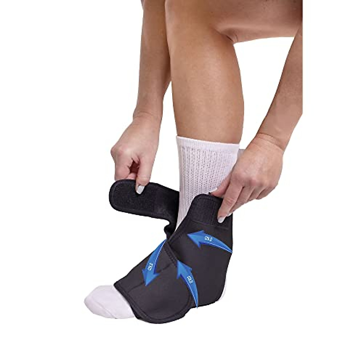 Brace Direct Night Splint (S/M) + Foot Ice Pack (S/M)- for Plantar Fasciitis Relief, Arch Support, Heel Foot Pain, Achilles Tendonitis, Drop Foot, Comfortable fit on Left or Right Foot