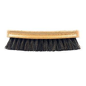 Bickmore Shoe & Boot Shine Brush - 100% Horsehair - Cleaning Brush Great for Waxing, Polishing, Buffing Finished Leather