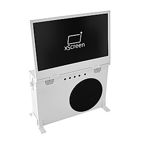 UPspec Gaming xScreen Stand - Designed for Xbox - Ideal Compatible Feet Designed for an xScreen Attached to an Xbox Series S to go Vertical. (White)