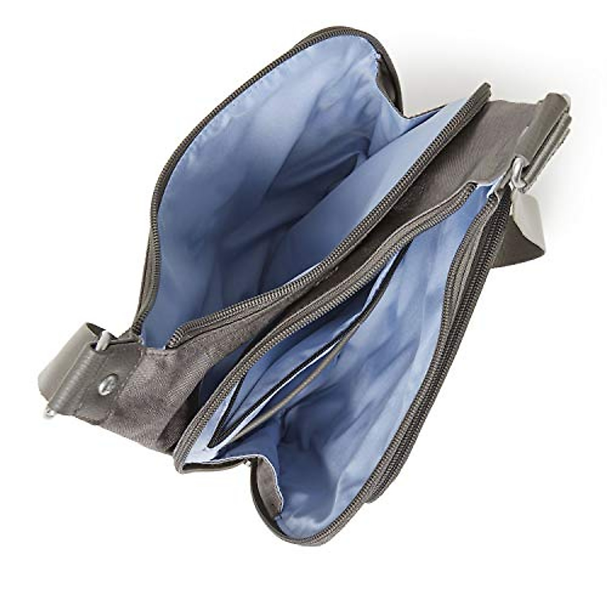 Baggallini Womens RFID Cross City Bagg, Sterling Shimmer