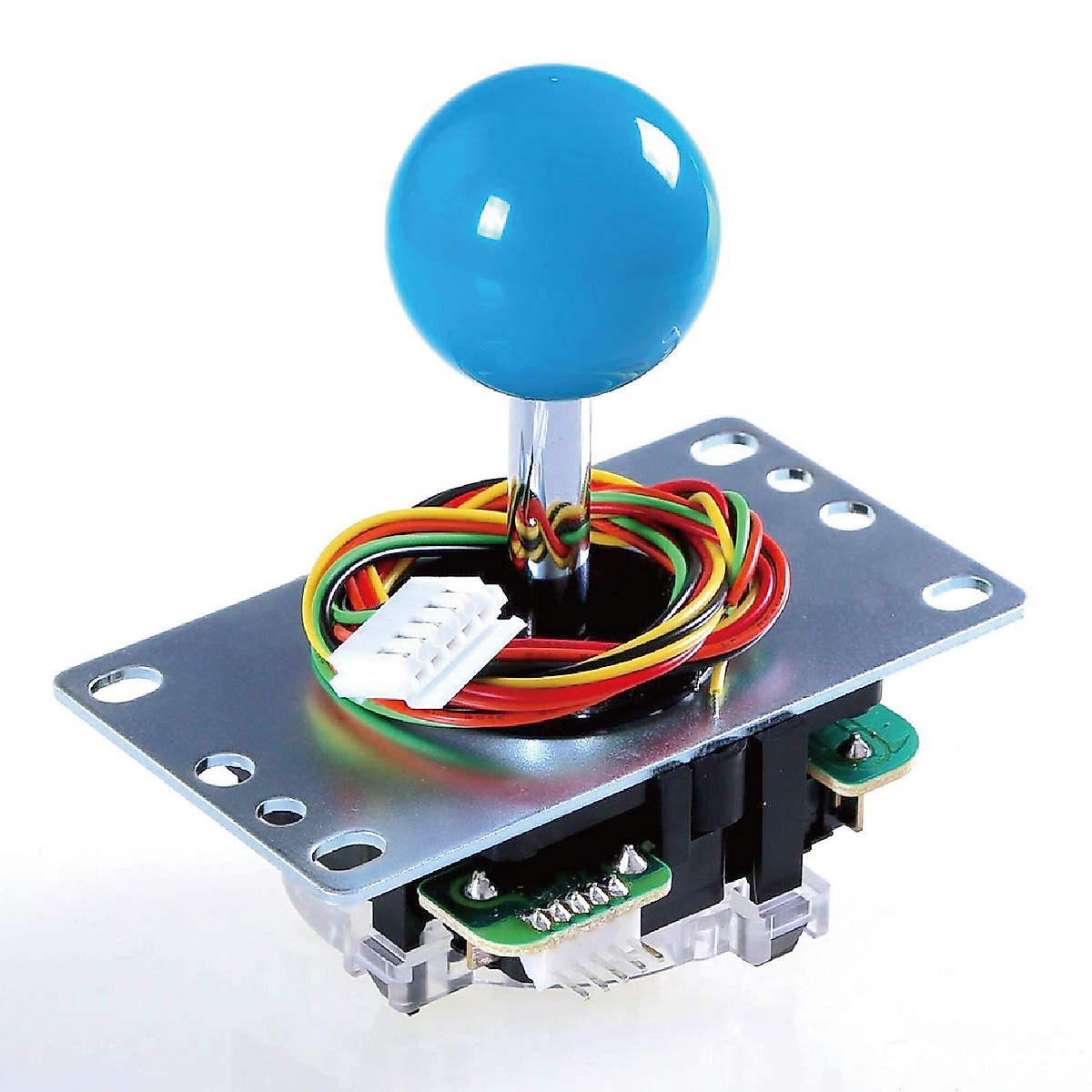 Sanwa GT-Y Octagonal Gate + SANWA JLF-TP-8YT Original Joystick Blue - for Arcade Jamma Game 4 & 8 Way Adjustable, Compatible with Catz Mad SF4 Tournament Joystick (Blue Ball Top) S@NWA