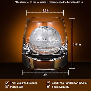 TOOWELL Old Fashioned Whiskey Glass Set of 4 Cocktails Glasses for Scotch Bourbon Liquor and Cocktail Drinks Heavy Base 9OZ Rocks Glasses Perfect for Manhattans Valentines Anniversary Day Gifts