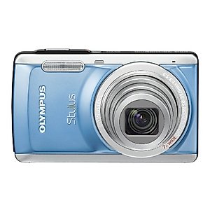 Olympus Stylus 7040 14 MP Digital Camera with 7x Wide Angle Dual Image Stabilized Zoom and 3.0 inch LCD (Blue) (Old Model)