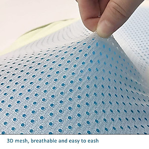 BAUBUY Cojín de Asiento Wheelchairs Seat Cushion Comfort Ergonomic Stable Durable Portable Stimulates Blood Circulation Blue for Pressure Relief