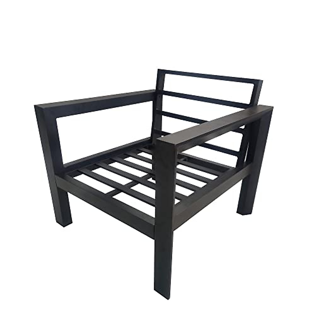 Quality Outdoor Living Monterey 4-Piece Outdoor Deep Seating Conversation Set, Black