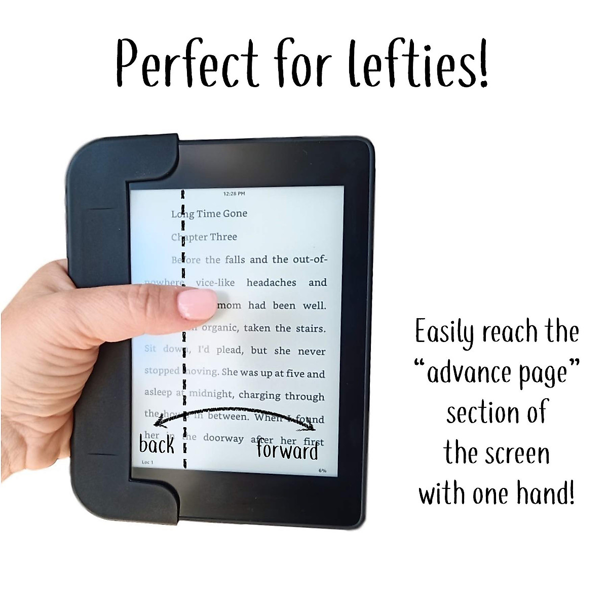 PageTurnerz 5-in-1 Grip Case Cover for Kindle Paperwhite 4 e-Reader (10th Gen) - Read in Any Position. Award Winning Design.