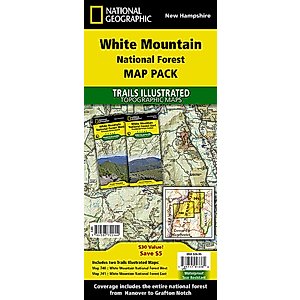 White Mountain National Forest [Map Pack Bundle] (National Geographic Trails Illustrated Map)