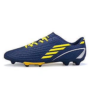 TOLLN Mens Football Shoes Youth Soccer Cleats 22017-Blue-7.5-EUR40