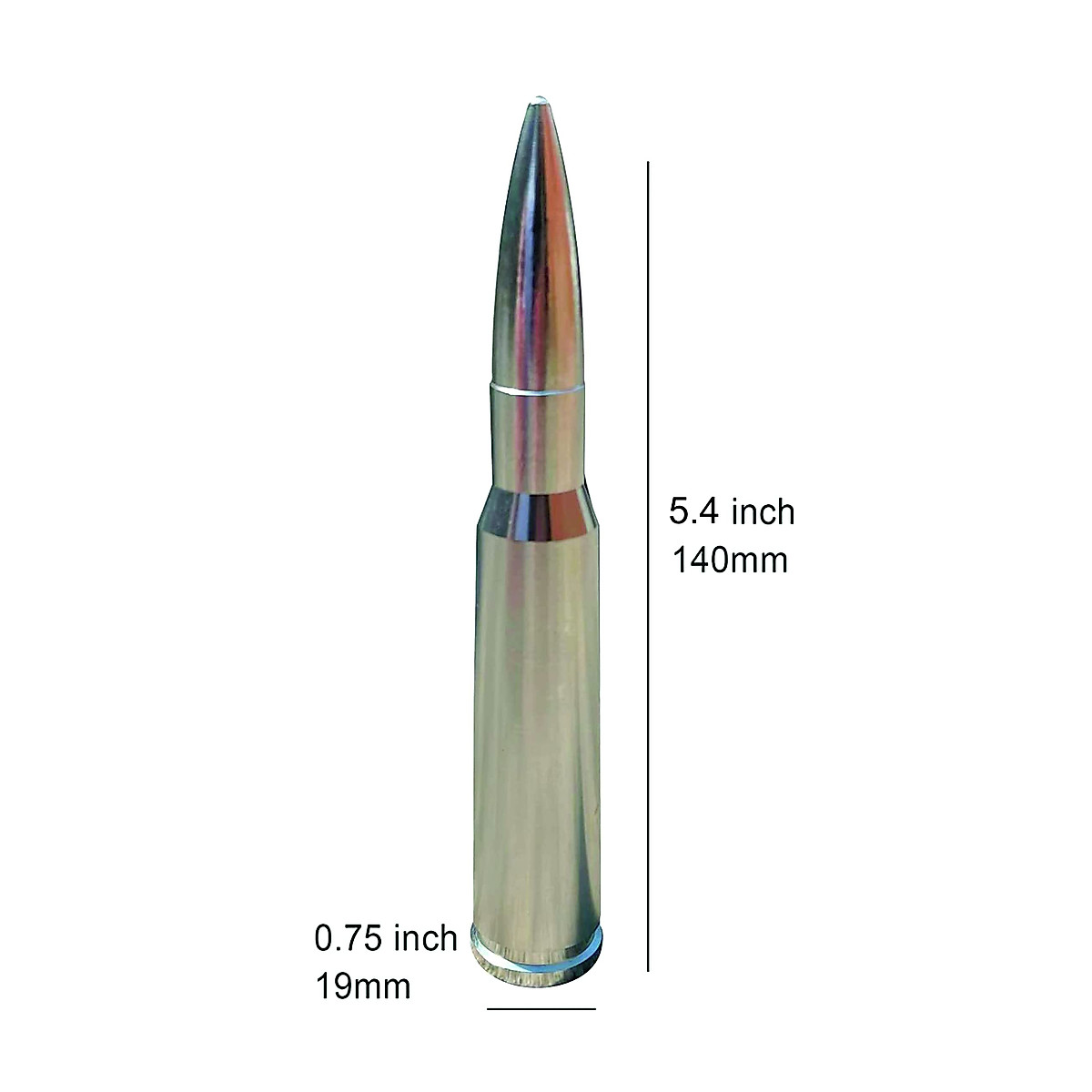 Bullet Antenna Car Truck Accessories for Ford F150 F250 F350 Super Duty Raptor Bronco Trucks Dodge RAM 1500 2500 3500 (Fits All Truck Model Years) Made with 6061 Billet Aluminum Construction