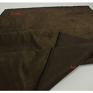 Microsuede Suede Fabric 58" Width (1 Yard, 36"x58") (Cut Separately by Prime) Chocolate