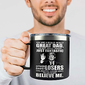 Gifts for Dad from Daughter, Son - Christmas Gifts for Dad, Dad Christmas Gifts - Dad Gifts for Birthday, Birthday Gifts for Dad, Dad Birthday Gift, Happy Birthday Dad, Dad Birthday - Dad Mug 14Oz