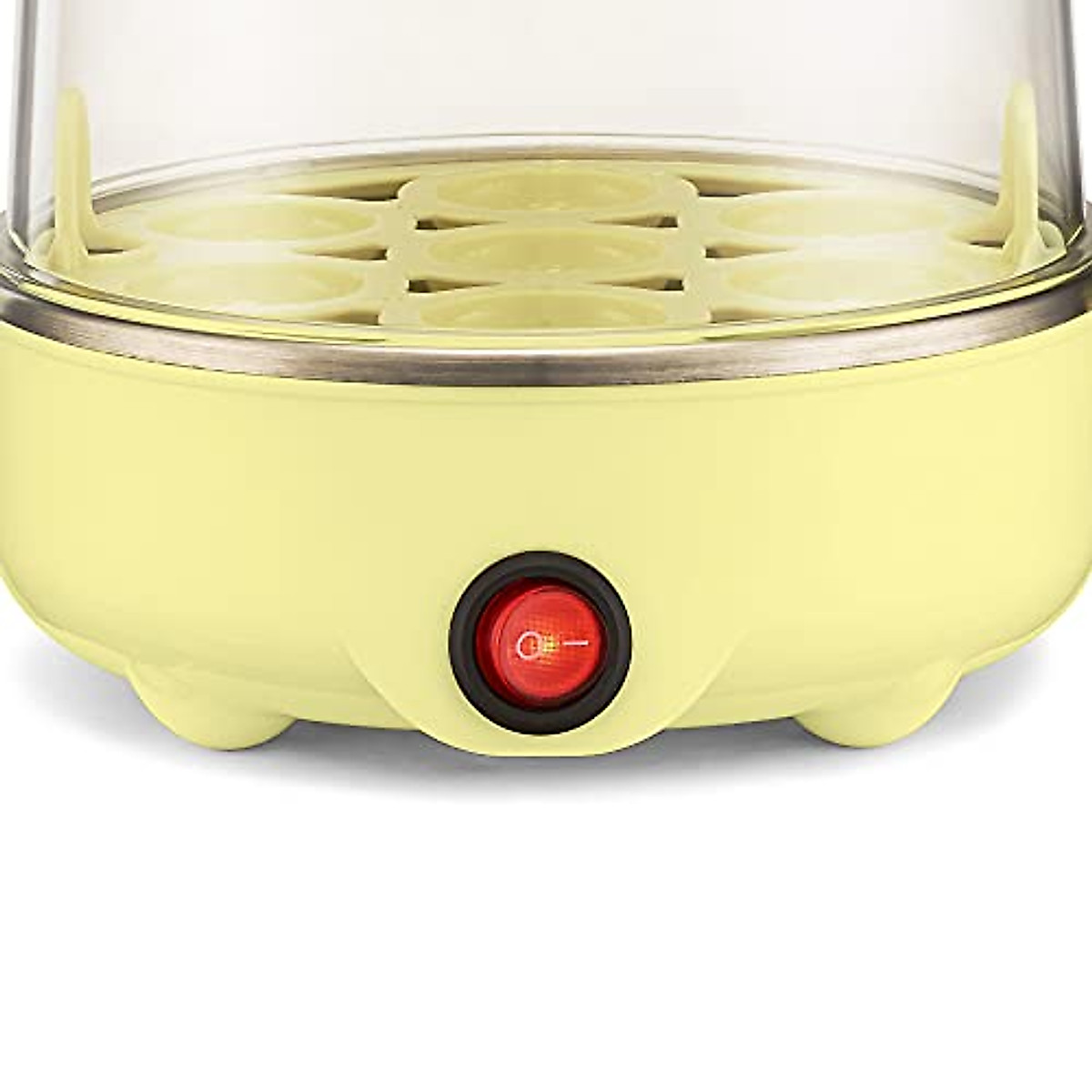 BELLA Double Tier Egg Cooker, Rapid Boiler & Poacher, Meal Prep Essential, Family Sized Meals: Make Up To 14 Large Boiled Eggs, Dishwasher Safe Parts, Poaching Tray Included, Yellow