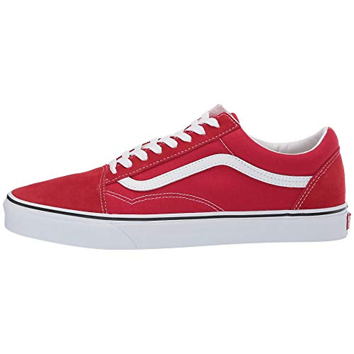 Vans Men's Old Skool Sneaker, Racing Red/True White, Size 9