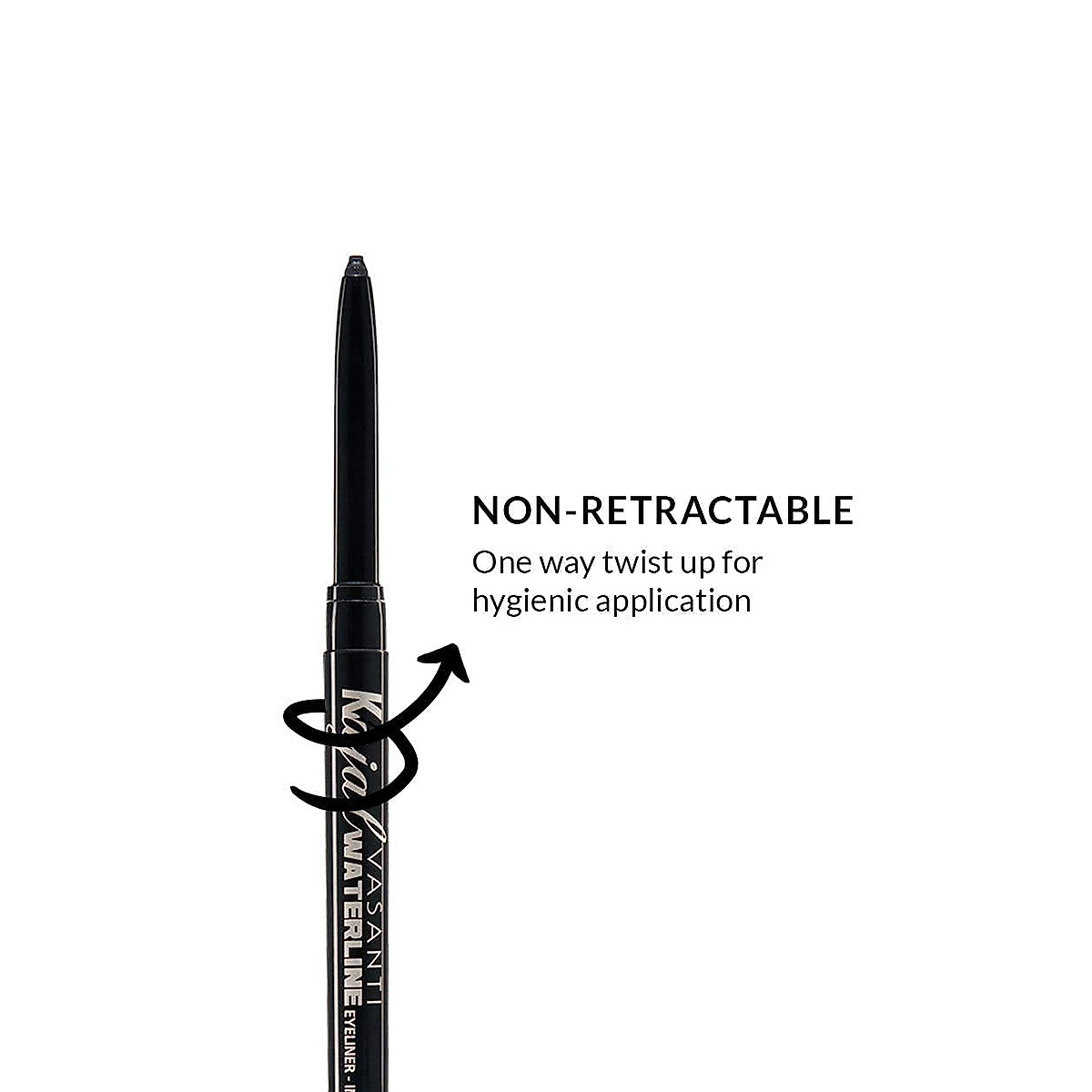 VASANTI Kajal Waterline Eyeliner Pencil - Long-lasting, Waterproof, Smudge-proof, Safe for Sensitive Eyes, Waterline Eye Liner - Opthalmologist Approved and Tested (Rich Brown)