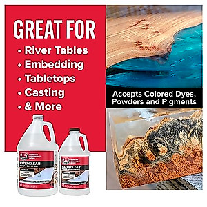 J-B Weld 1" Deep Pour Epoxy WaterClear, 24 Hour Cure, 1", 1.5 Gallon Kit