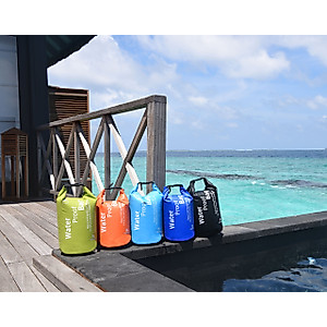 Freegrace Waterproof Dry Bag - Lightweight Dry Sack with Seals and Waterproof Case -Float on Water -Keeps Gear Dry for Kayaking, Beach, Rafting, Boating, Hiking, Camping and Fishing (10L, Green)