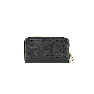 Large Pebbled Leather Smartphone Wristlet