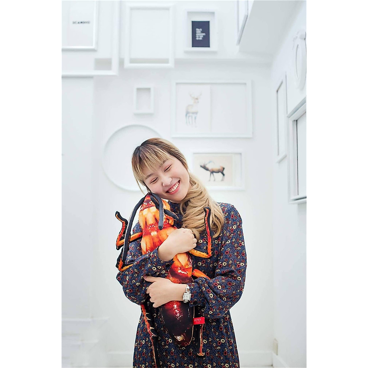 The Flash Store 21.5 in Creative 3D Cockroach Plush Pillow Realistic Cockroach Stuffed Animal Toy Funny Home Sofa Car Decoration Party Favors Throw Pillow (55 cm)