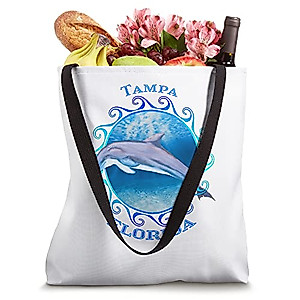 Tampa Florida Vacation Souvenir Dolphin Tote Bag