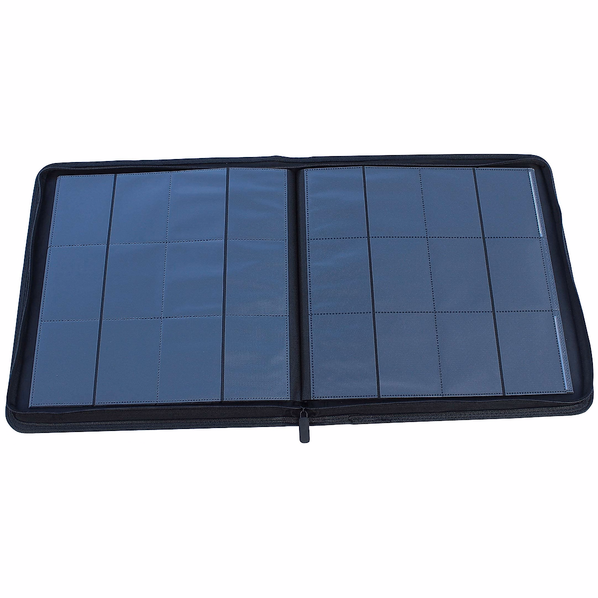 WINTRA 12-Pocket Black Double-Sided Trading Card Album, Side Loading Premium Card Binder, 720 Pockets Binder for Standard Trading and Sports Cards