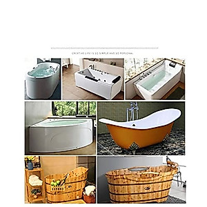 LIUYUNQI Wooden Bath Caddy Tray Extendable Bathtub Bridge Board Shelf Wint Book/Tablet Stand Wine Candle Holder