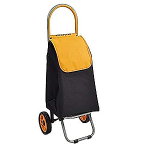 Shopping Trolley on Wheels Multi Function Shopping Cart Steel Tube Cart/Four Color Optional Luggage Cart/Trolley/Portable Cart/Folding Trolley/Storage Hand Trucks,Pink ,