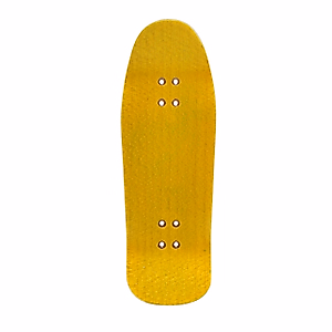 Teak Tuning Wooden Fingerboard Carlsbad Cruiser Deck, Banana Yellow - 34mm x 100mm - Handmade, Pro Shape & Size - Five Plies Wood Veneer - Includes Prolific Foam Tape