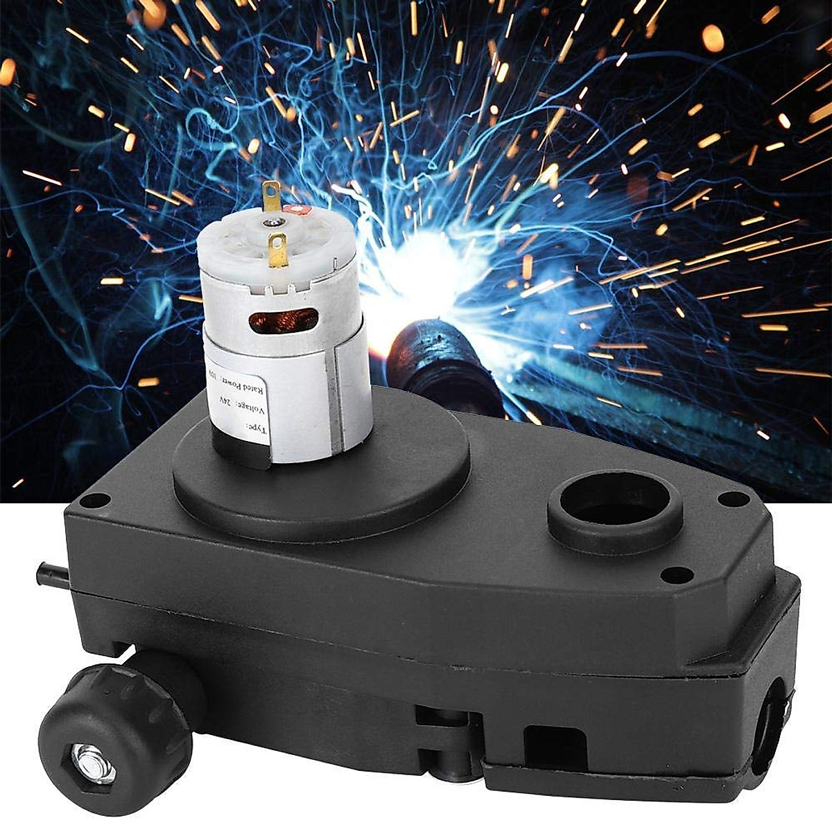 Fafeicy Roll Wire Feed Motor, Soldering Wire Feeder Machine Mig Welder Wire Feeder Mig Welder Roll Wire Feed Motor Welder Wire Feeder with 0.6-1.0mm DC 24V 10W