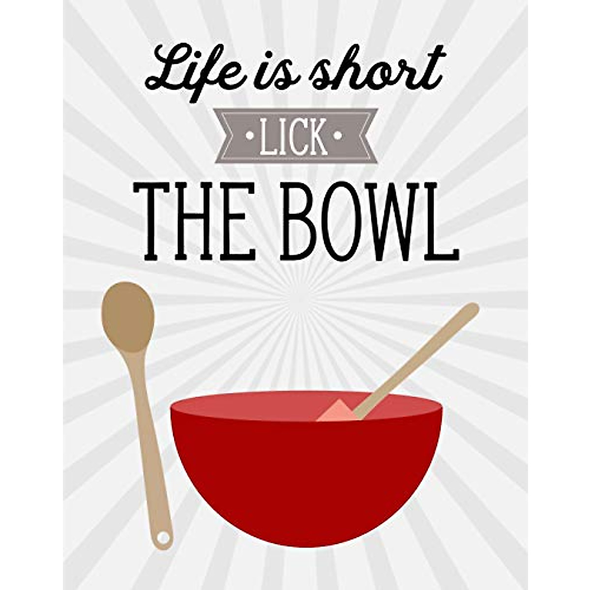 Red Retro Vintage Kitchen Wall Art Prints - Set of 4-8x10 UNFRAMED Gray, Red & White Kitchen Utensil Prints Perfect for Rustic, Modern Farmhouse, Country Decor.