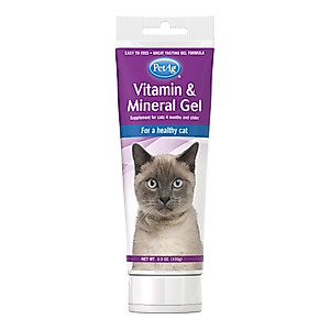 Pet-Ag Vitamin & Mineral Gel Supplement for Cats - 3.5 oz - Provides Basic Daily Vitamins & Minerals for Cats 4 Months and Older - Easy to Digest