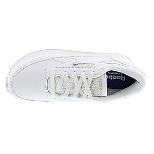 Reebok Womens Classic Renaissance Sneaker, White/Steel, 7.5 US