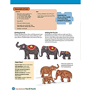 Easy Handmade Toys & Puzzles: 35 Wood Projects & Patterns (Fox Chapel Publishing) Compilation from Scroll Saw Woodworking & Crafts Magazine for Beginner to Intermediate Scrollers; Full-Size Patterns