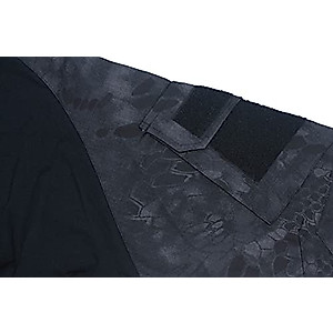 Bethspec Men's Tactical Military Assault Combat Tactical Shirt Long Sleeve Slim Fit Camo T-Shirt with 1/4 Zipper