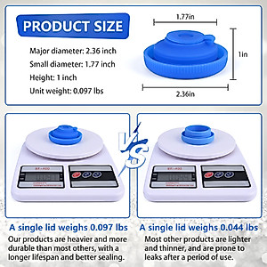 Kinggrand Kitchen 5 Gallon Water Jug Cap Matches Water Bottle Dispenser 4 Pack Reusable Water Bottle Cap Silicone No Spill Top Lid Cover Fits 55mm Bottles