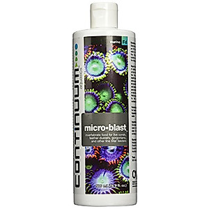 Continuum Aquatics Brightwell Aquatics Micro-Blast - invertebrate food for live corals, feather dusters, gorgonians, and other fine filter feeders, 500 ml