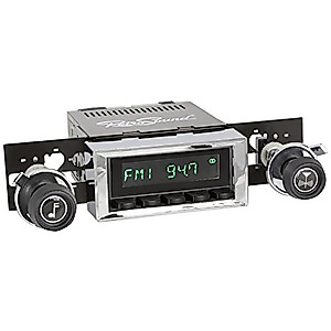 Retro Manufacturing HB-116-117-37-73 Hermosa Direct-Fit Radio for Classic Vehicle (Black Face and Buttons and Chrome Bezel)